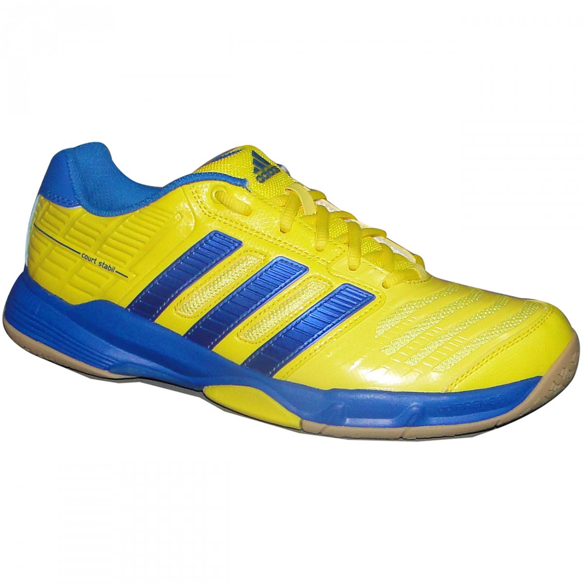 Tenis Adidas Court Stabil 10 G64995 - Amarelo/Azul - Chuteira Nike ...